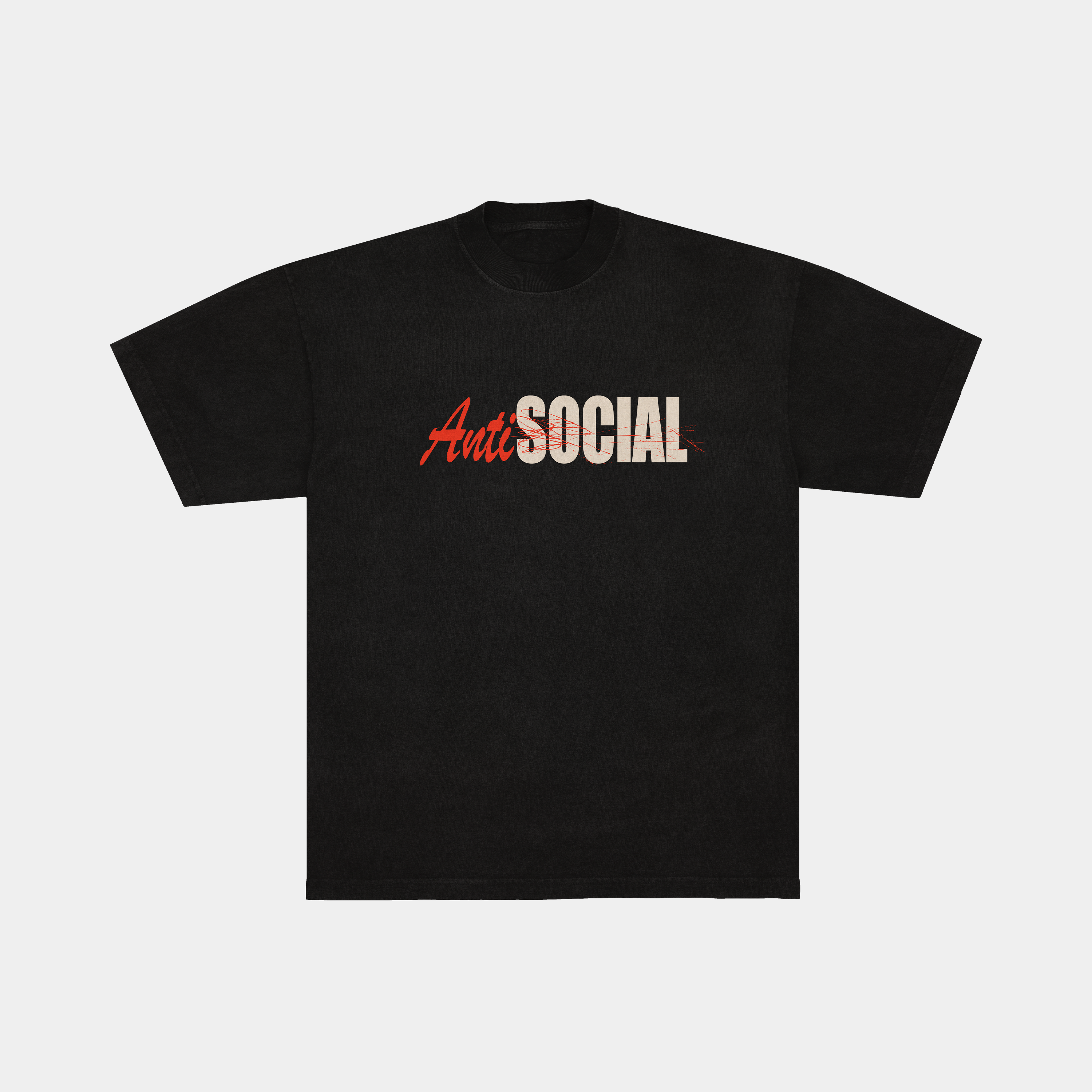 Antisocial Tee || Black – Bold Apparel
